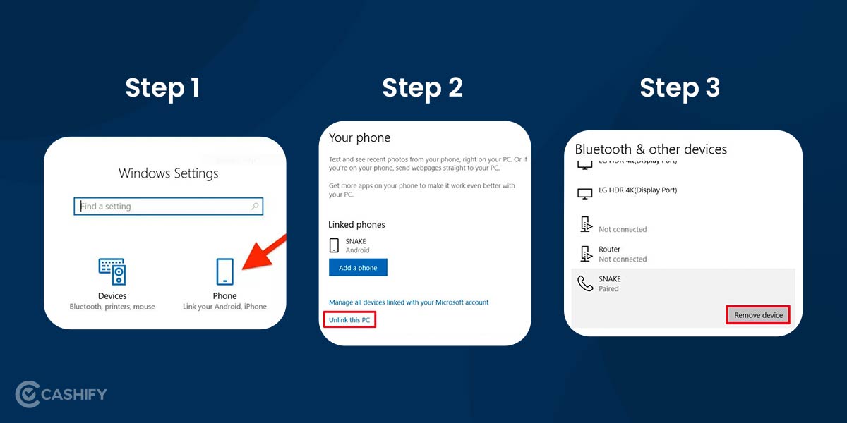 How To Connect Your Android Smartphone To Windows PC! | Cashify Laptops ...
