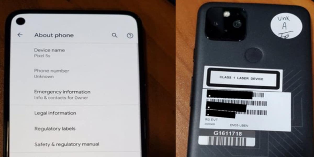 Google Pixel 5s Live Images Leaked Online | Cashify Blog