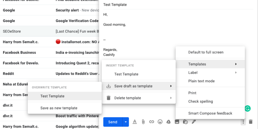 How To Create And Use Email Templates In Gmail | Cashify Blog