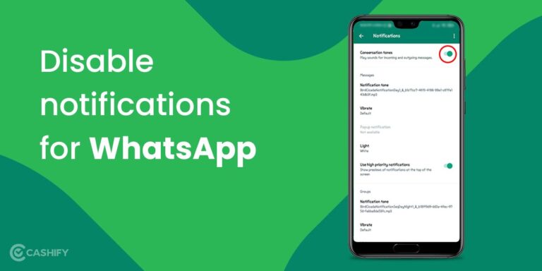 How to Disable WhatsApp Without Deleting The App? | Cashify Blog