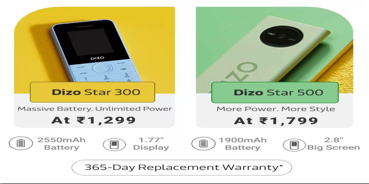 Dizo Star 300 and Dizo Star 500 Launched as Feature Phones | Cashify News