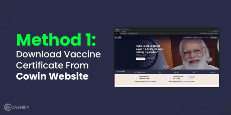 How To Download Covid-19 Vaccine Certificate Online | Cashify Blog