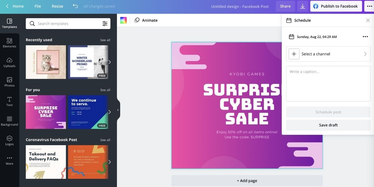 How To Schedule Social Media Posts Using Canva | Cashify Blog