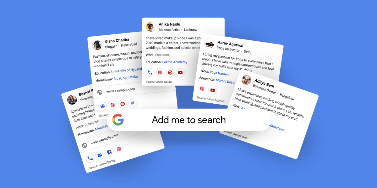 How To Create Virtual Visiting Cards Using Google People Card Feature ...