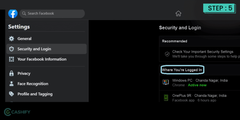 How to Check All Devices Logged Into Your Facebook Account | Cashify Blog