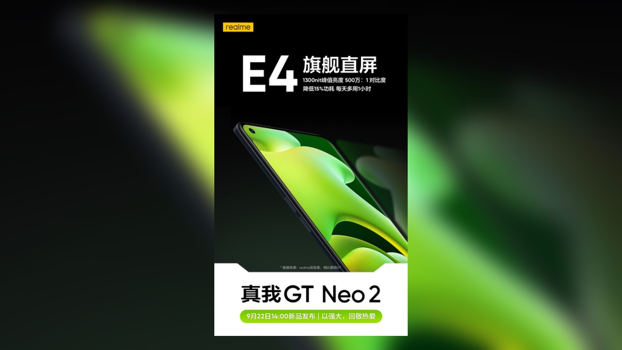 Realme GT Neo 2 Display Specs Confirmed Ahead of Launch | Cashify News