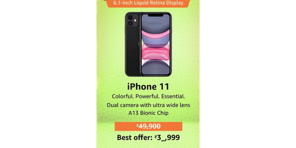 Apple iPhone 11 Price Drop Teased For The Amazon Great Indian Festival ...