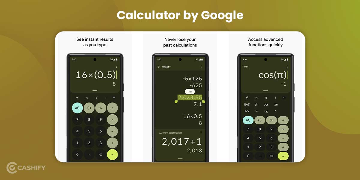 7 Best Calculator Apps for Android To Crunch Numbers Better! | Cashify Blog