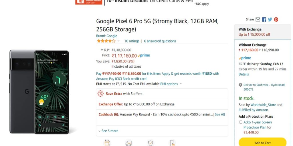 Google Pixel 6 Pro Available on Amazon India Right Now! But Should You ...