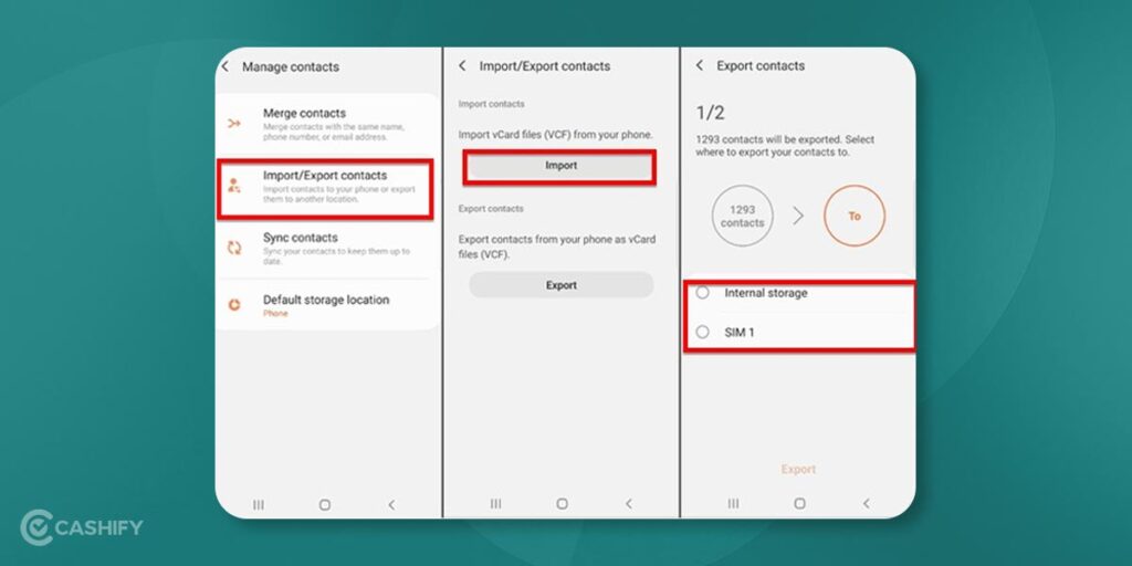 How To Transfer Contacts From One Phone To Another? | Cashify Blog