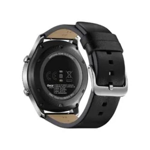 Samsung Galaxy Watch SM-R805 46mm Silver Case Classic Buckle Onyx Black ...