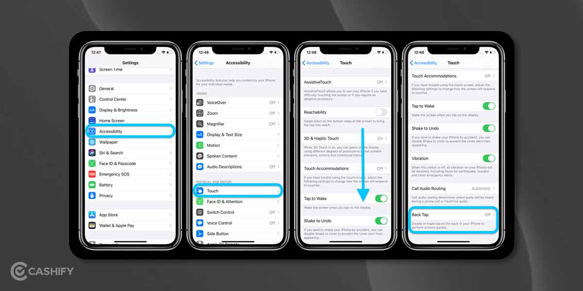 How To Trigger Actions Using Back Tap On iPhone | Cashify Mobile Phones ...