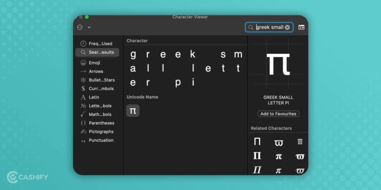 How To Type Pi (π) Symbol On Mac, iPhone, Android & Windows | Cashify ...