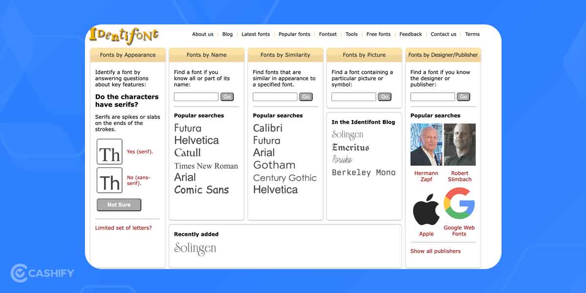 How To Identify Fonts From Any Image, Website or Document | Cashify ...