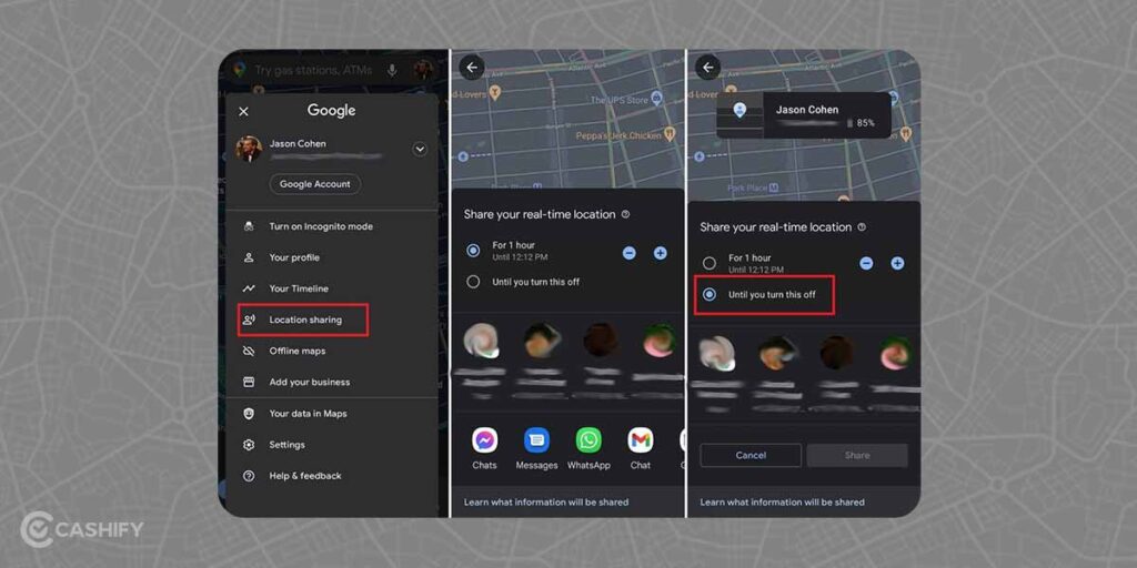How To Share Location On Google Maps Via Android/ iOS/ Mac/ PC ...