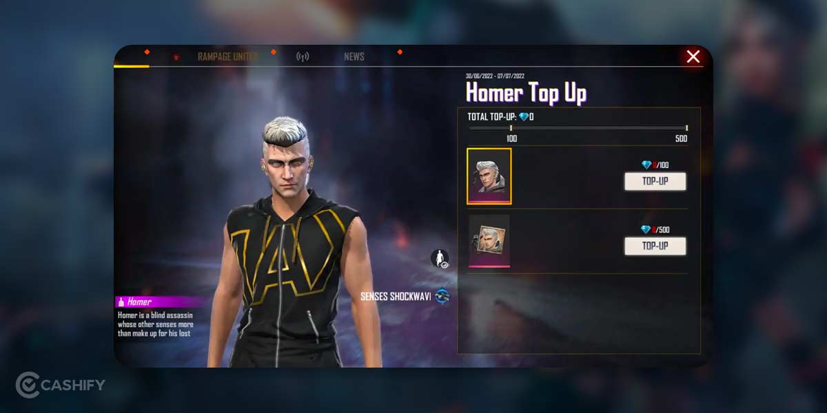 Homer In Free Fire: How To Unlock The Latest Character? | Cashify Blog