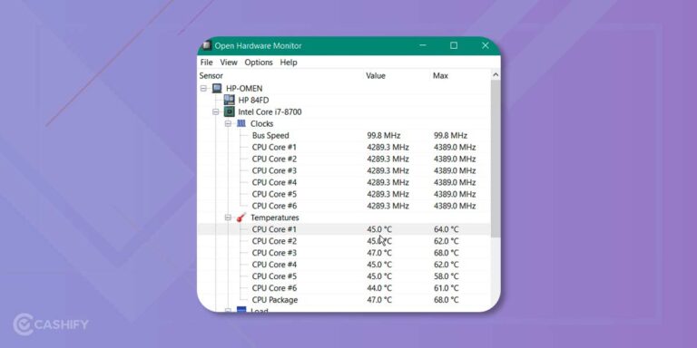 How To Check CPU Temperature In Windows 11 Laptop | Cashify Laptops Blog