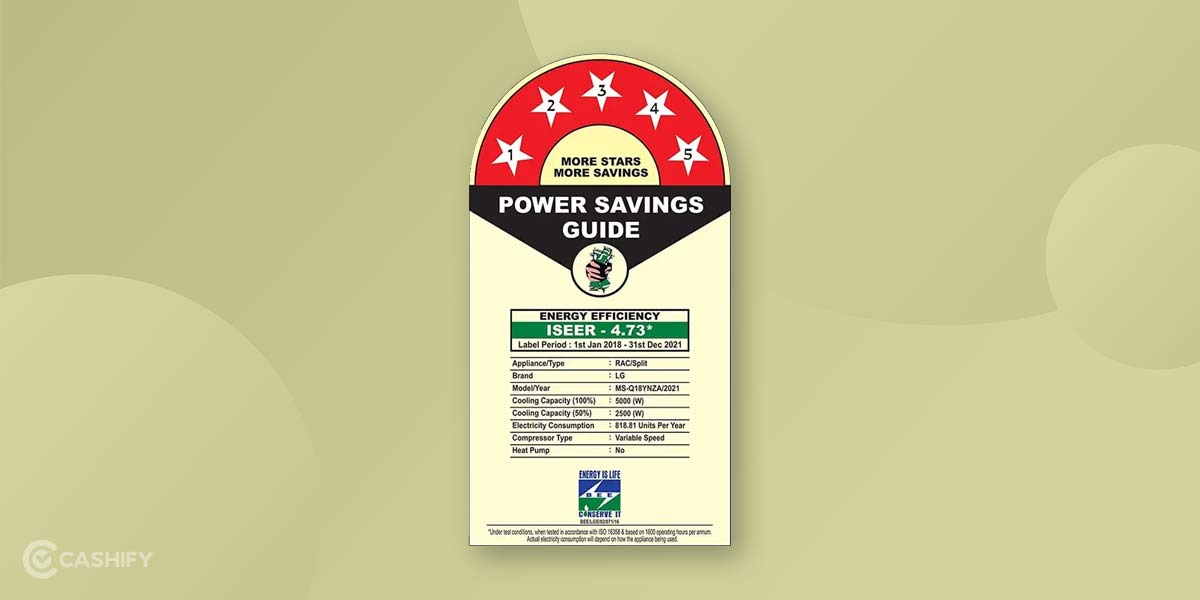 BEE Star Labels For Appliances Explained | Cashify Air Conditioners Blog