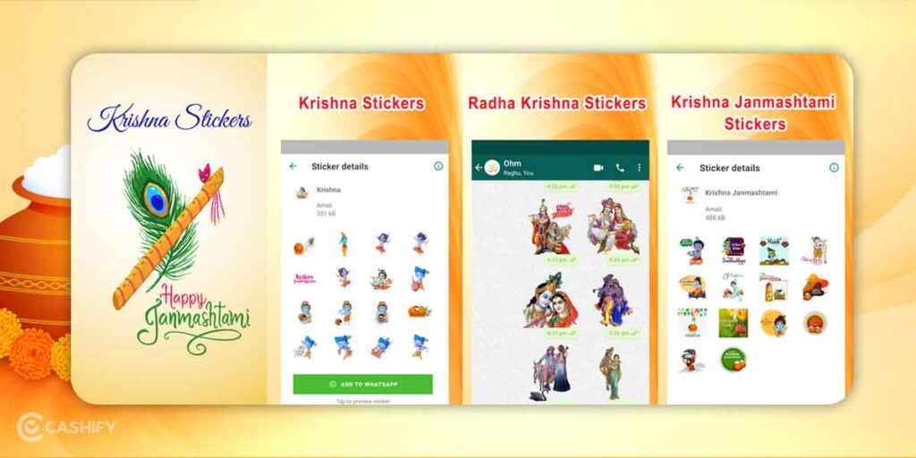 Best WhatsApp Stickers To Try This Janmashtami | Cashify Janmashtami Blog