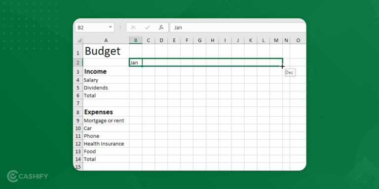 Making Budget On Google Sheets: An Easy Guide | Cashify Blog
