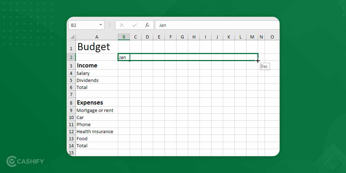 Making Budget On Google Sheets An Easy Guide Cashify Blog