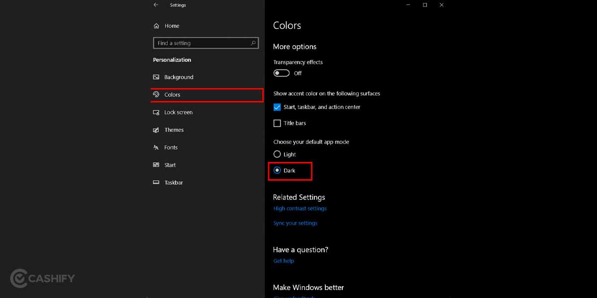 Windows 10 Dark Mode: How To Enable It? | Cashify Laptops Blog Windows 10 Dark Mode: How To Enable It? | Cashify Laptops Blog
