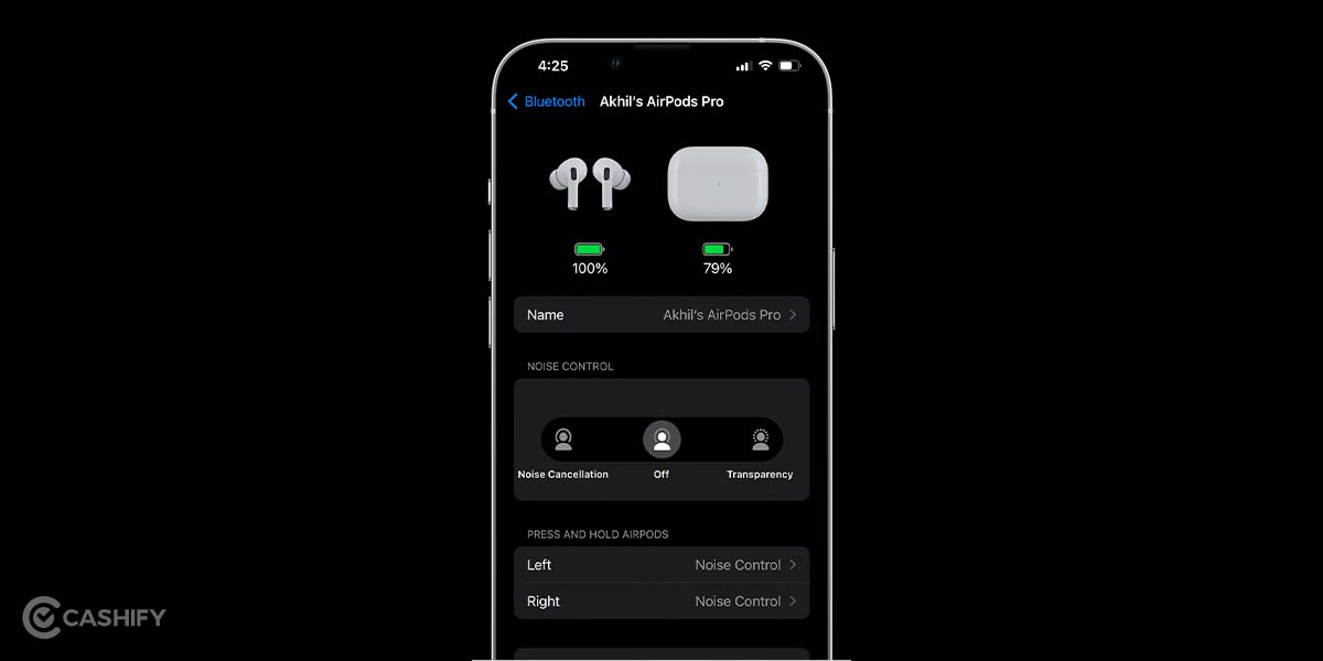 How To Switch Between Apple Airpod's Active Noise Cancellation And ...