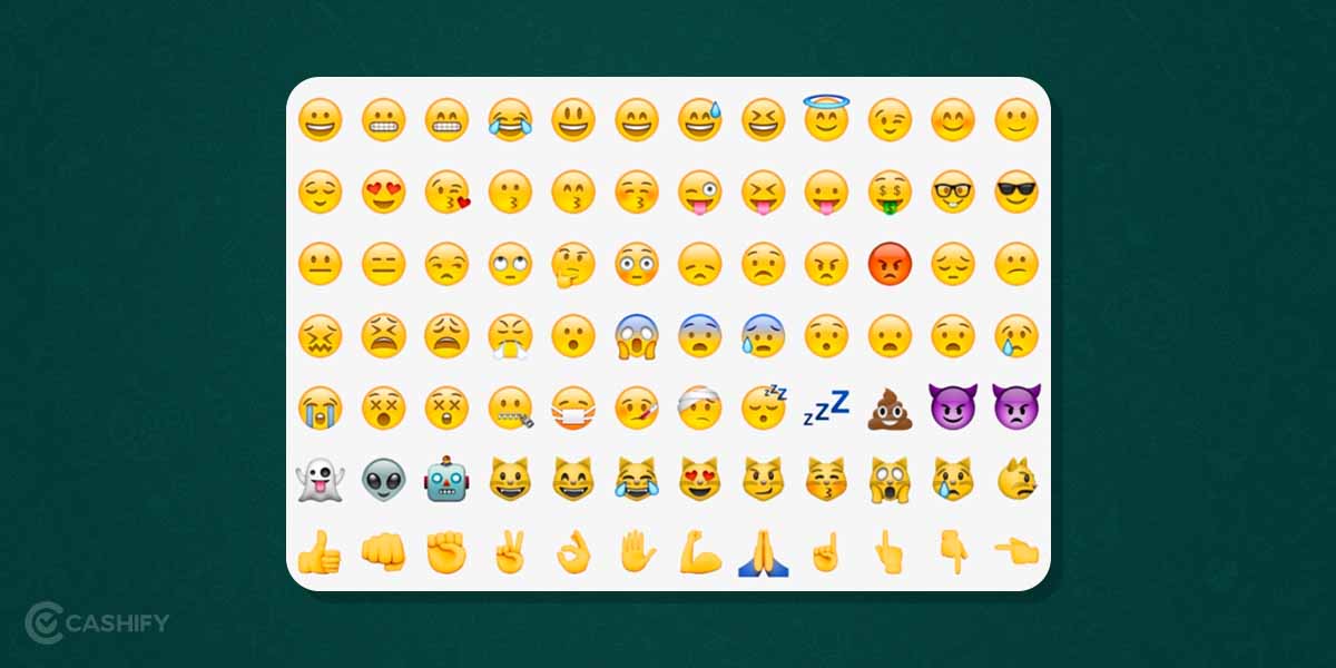 WhatsApp Emoji Meaning: Types Of Emojis & What Do They Mean | Cashify Blog
