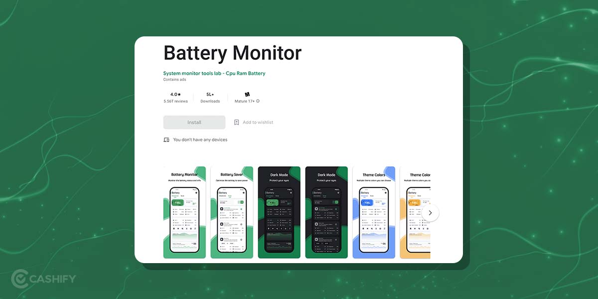 12 Best Battery Condition Monitoring Apps for Android & iOS | Cashify Blog