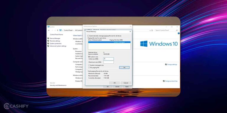 How To Increase Virtual Memory On Windows PC? | Cashify Blog