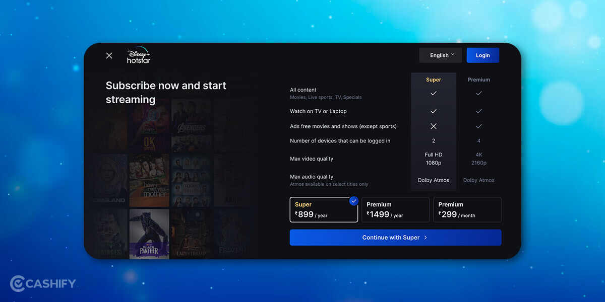 Disney + Hotstar Subscription Plans 2025: Offers, Benefits & More | Cashify Blog