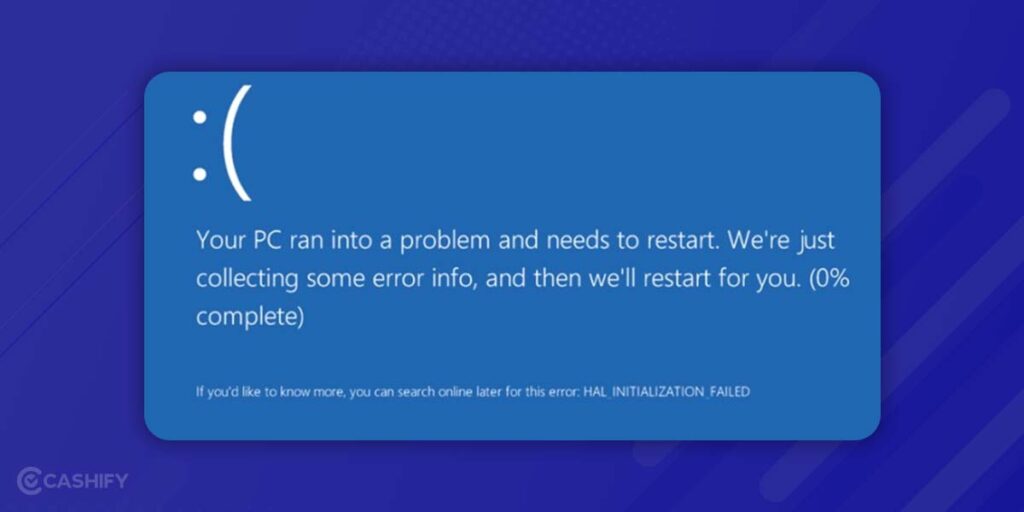 How To Fix Windows Blue Screen Errors? | Cashify Blog