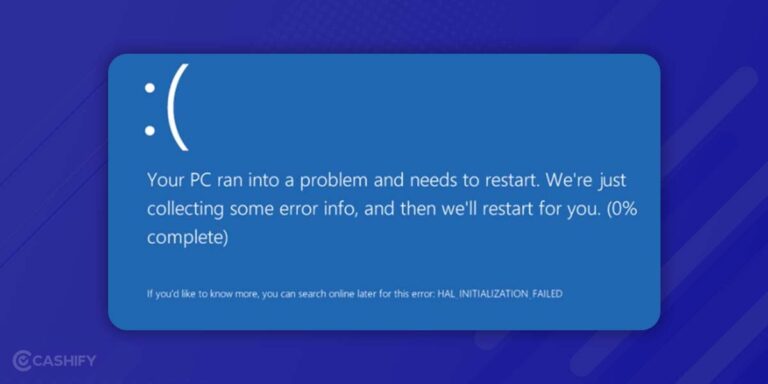 How To Fix Windows Blue Screen Errors? | Cashify Blog