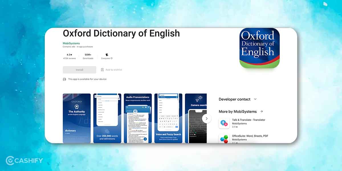 7 Best Dictionary Apps To Make Your Vocabulary Stronger | Cashify Blog