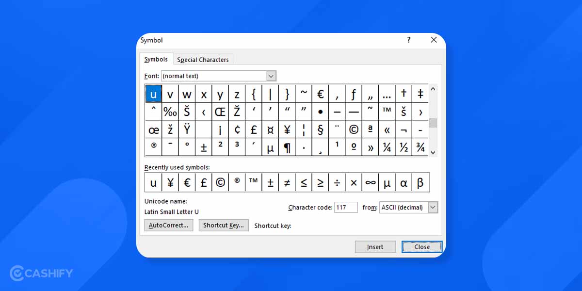 How To Add Symbols In MS Word | Cashify Blog