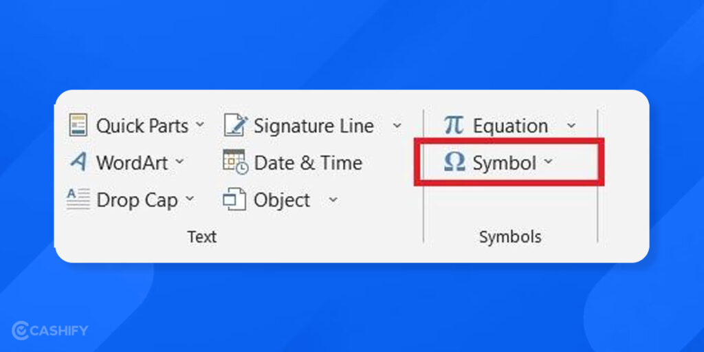  How To Add Symbols In MS Word Cashify Blog