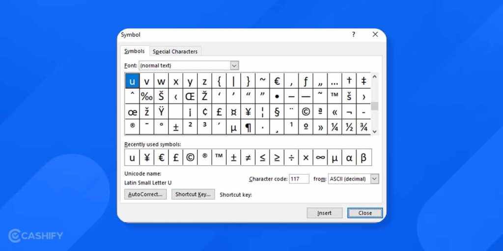 How To Add Symbols In MS Word | Cashify Blog