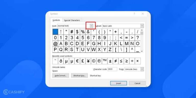 How To Add Symbols In MS Word | Cashify Blog