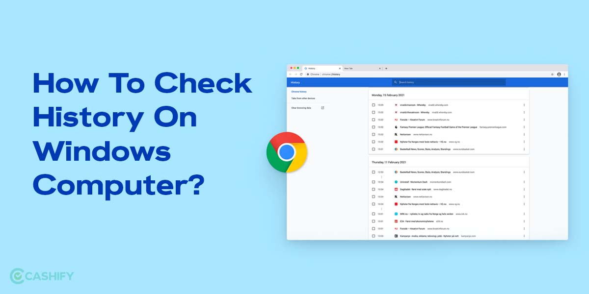 How To Check History On Windows Computer Cashify Blog