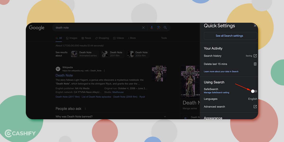 How To Turn On or Off Google SafeSearch | Cashify Blog