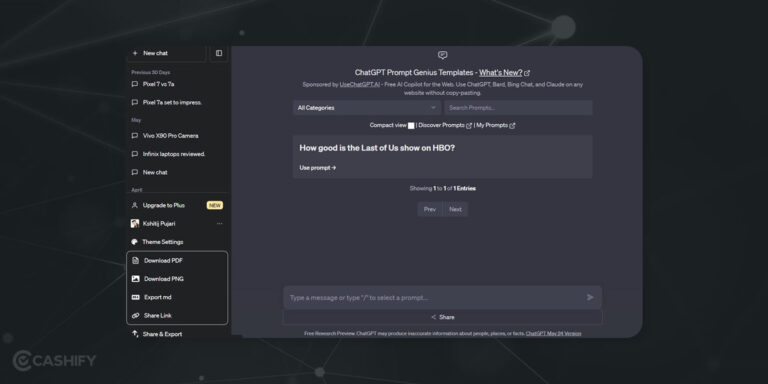 How To Save ChatGPT Conversation And Share It: Easy Guide | Cashify Blog