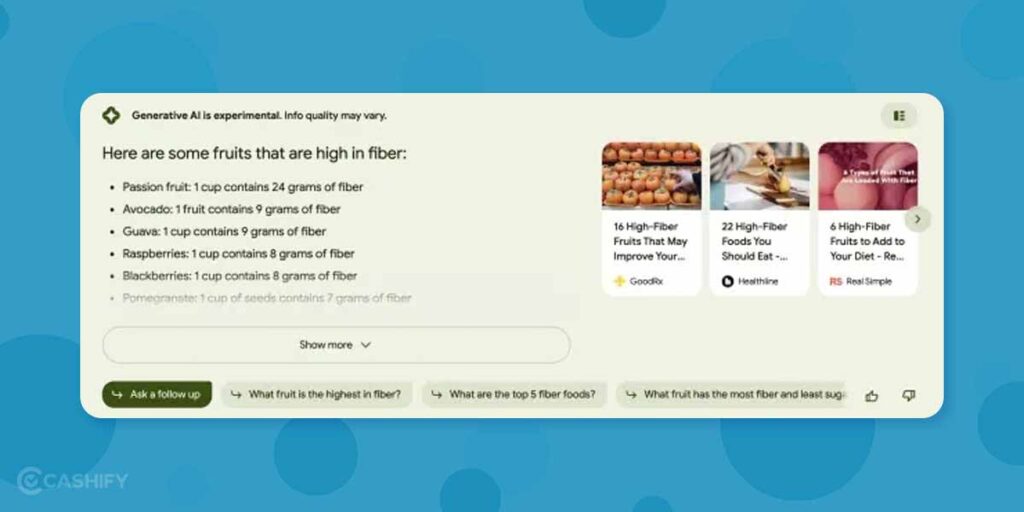 How To Do Generative AI Search On Google? | Cashify Blog