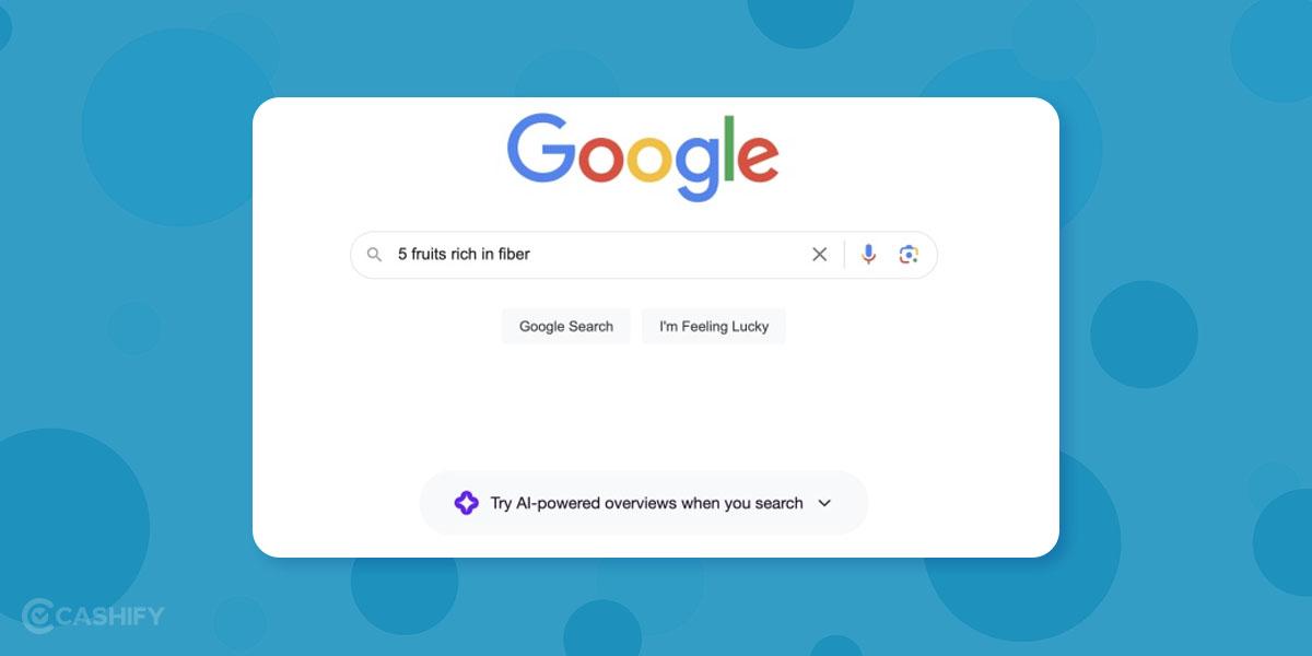 How To Do Generative AI Search On Google? | Cashify Blog