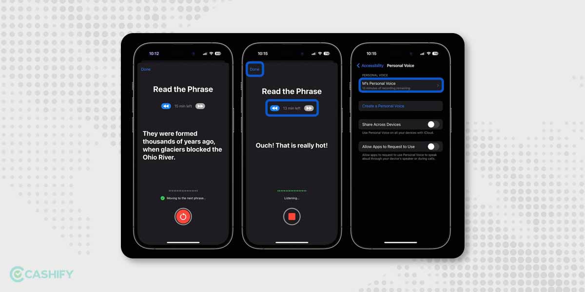 How To Enable Personal Voice On iOS 17 | Cashify Blog