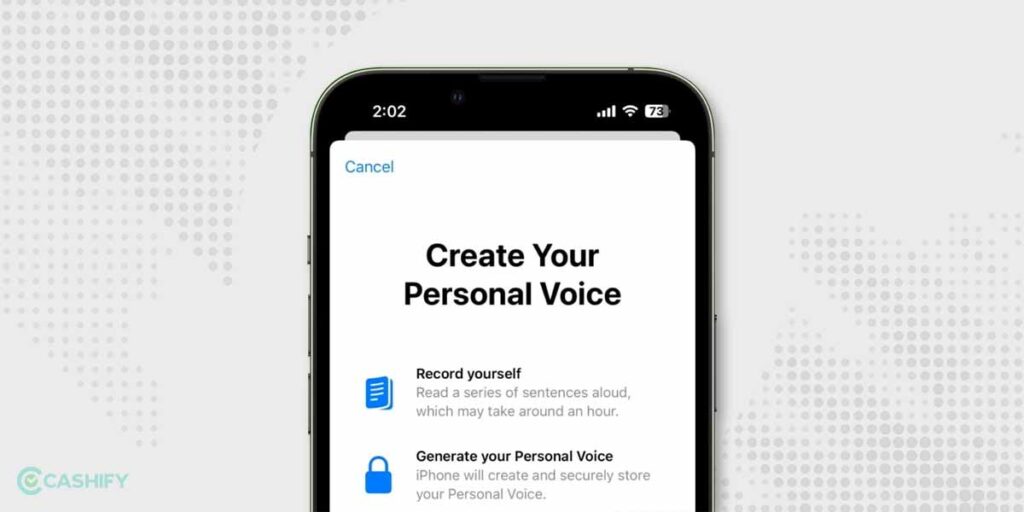 How To Enable Personal Voice On iOS 17 | Cashify Blog