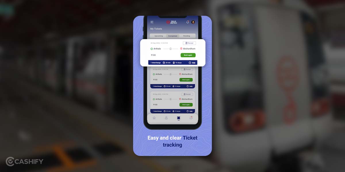 How To Buy Delhi Metro QR Ticket Via DMRC App? | Cashify Blog