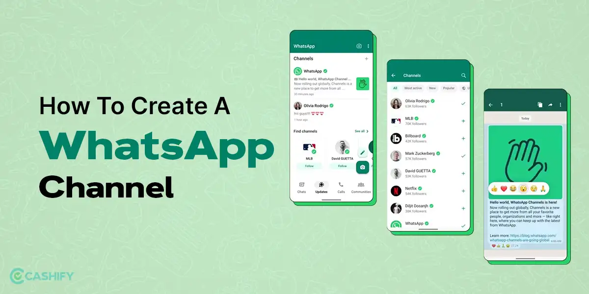 How To Create A WhatsApp Channel? | Cashify Blog