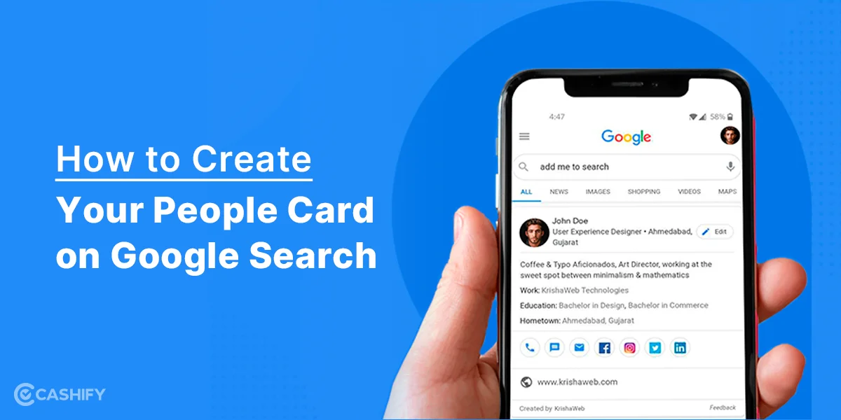 What Is Add Me To Search By Google And How To Create People Card ...
