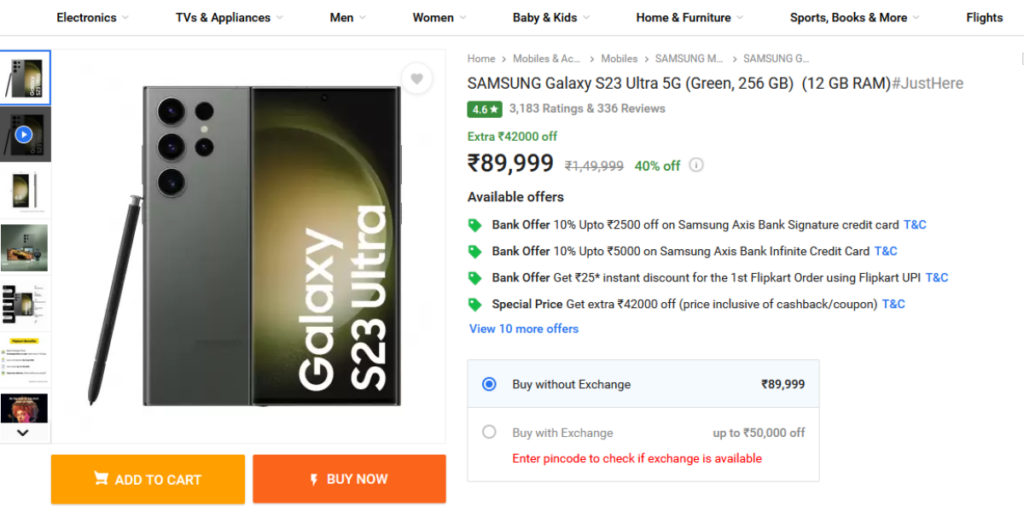 Samsung Galaxy S23 Ultra Now On Sale, Available For Rs.89,990 ...