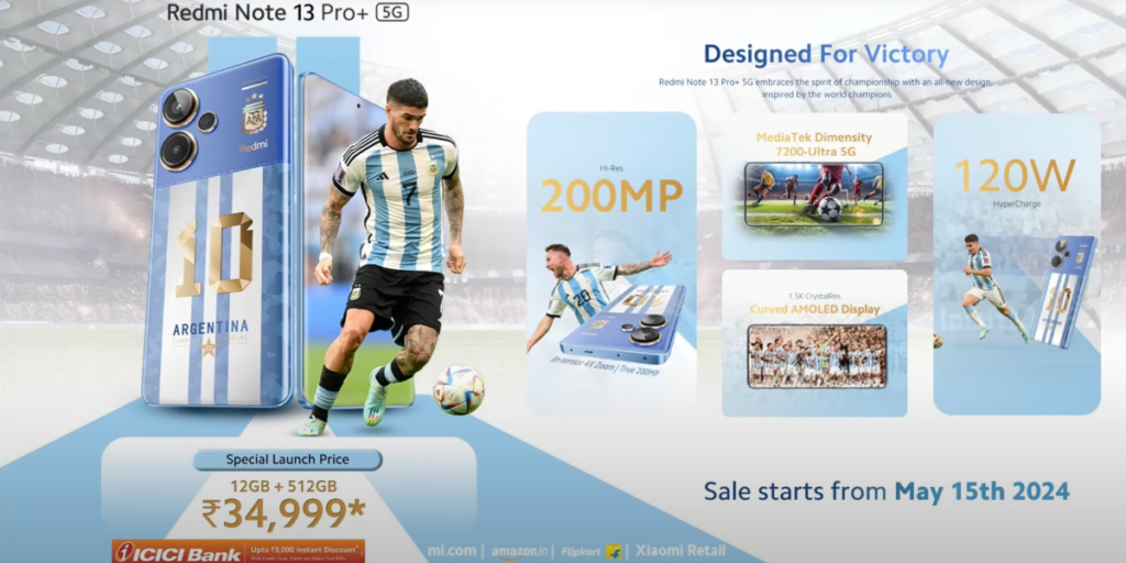 Redmi Note 13 Pro+ World Champion Edition Arrives In India At This ...